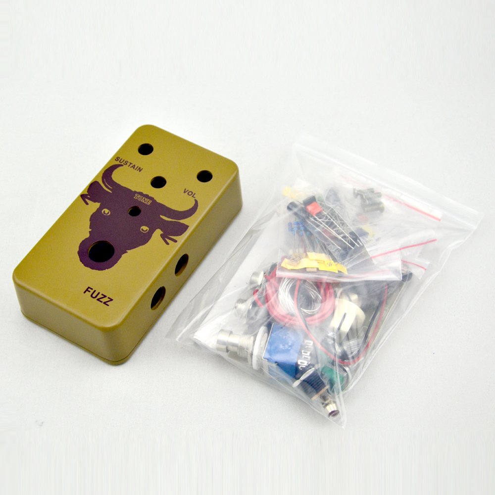 New DIY Fuzz Pedal Kits with 1590B Diecast Aluminum Enclosure True Bypass for Bass& Guitar