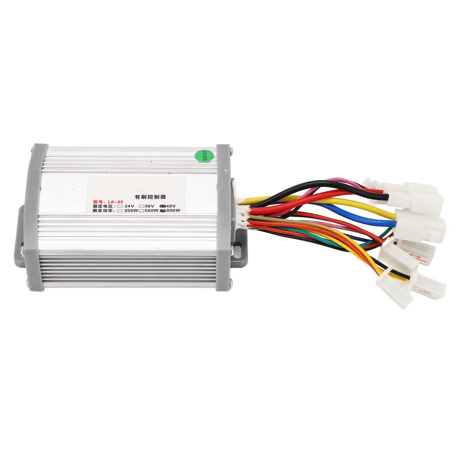 Dilwe Electric Motor Controller Kit,48V 800W Motor Controller Throttle Grip with Lock and Keys for Electric Bike Scooter
