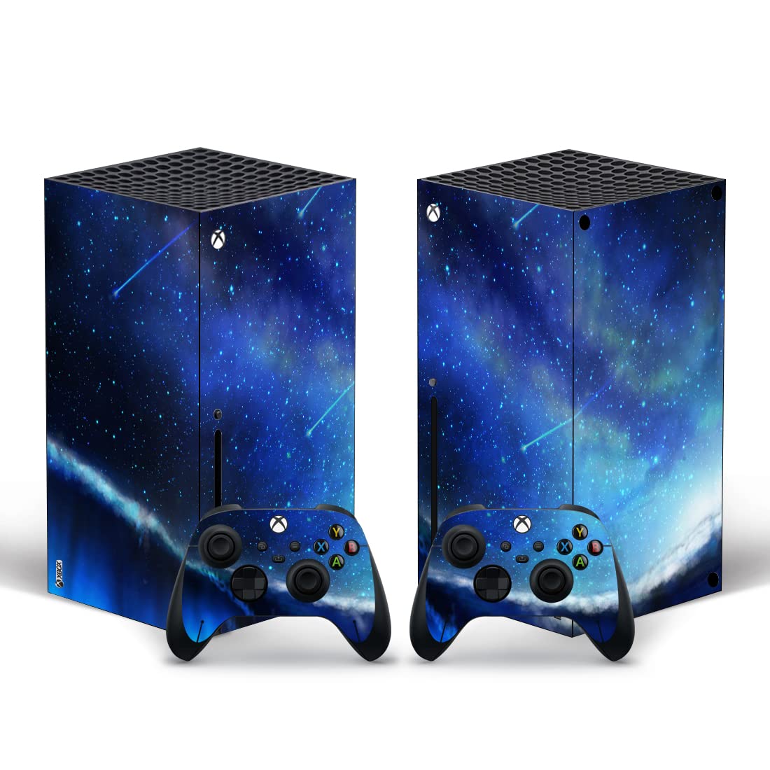CENSTEEL Xbox Series X Skins Wrap Sticker with Two Free Wireless Controller Decals, Whole Body Protective Vinyl Skin Decal Cover