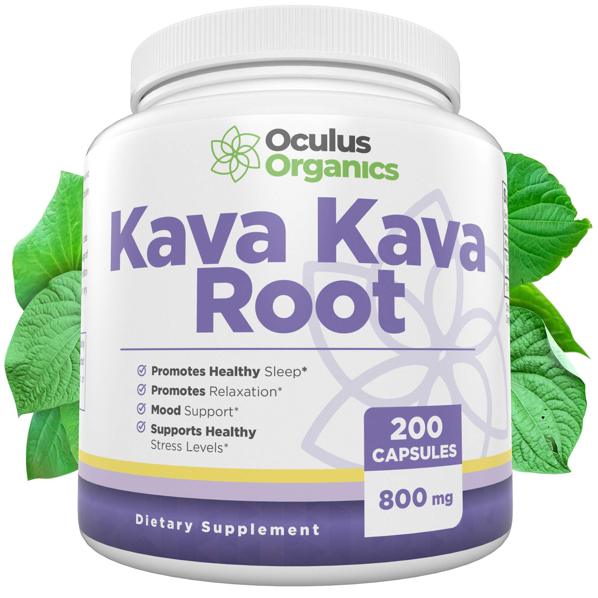 Dandy Decor by Ko & Co Oculus Organics Kava Kava Capsules (200 Capsules / 800mg Serving) | Kava Kava Supplement | Kava Kava Root Extract | Kava Tea | Stress Supplements |…