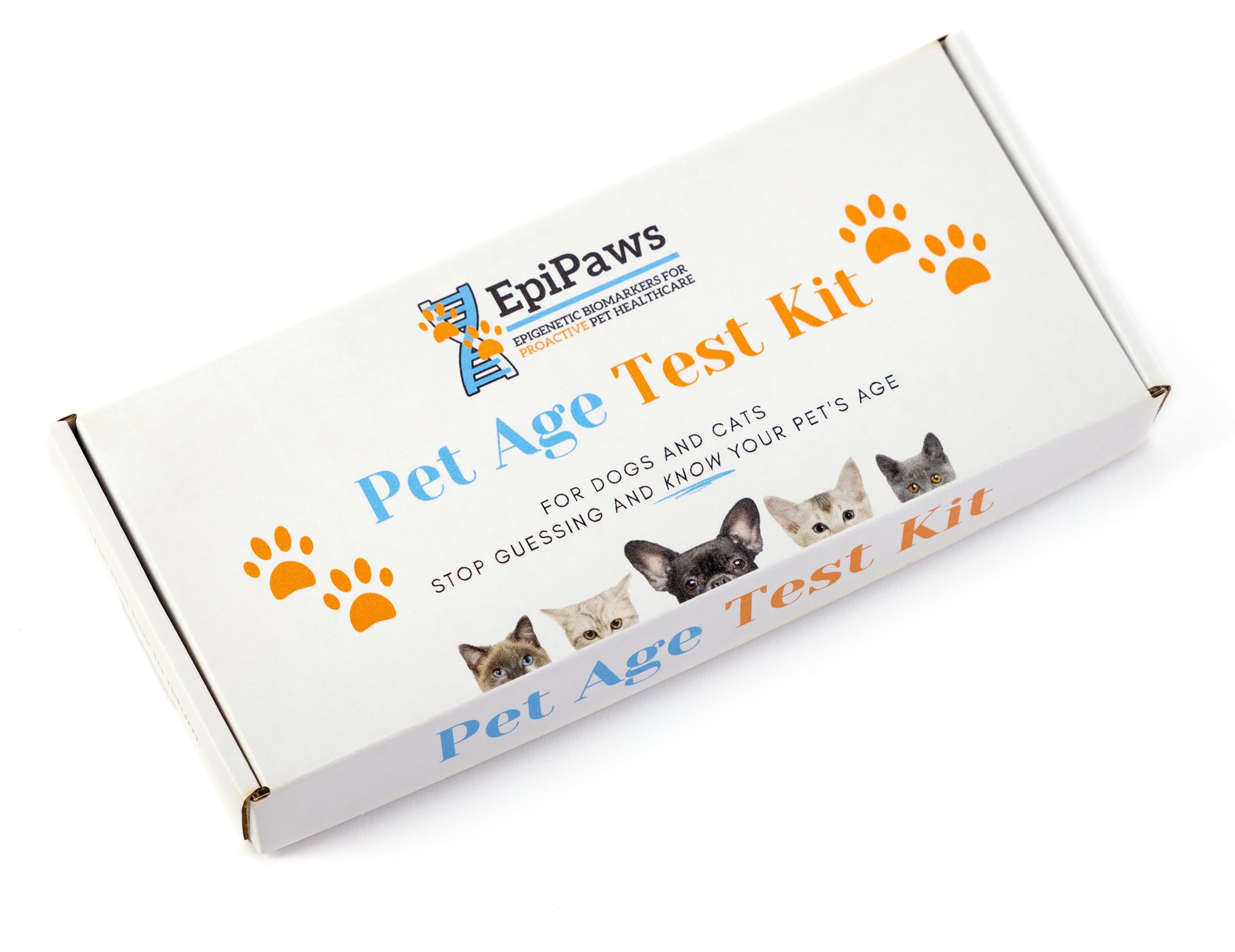 EpiPaws Pet Age Test for Dogs & Cats - Includes Wellness Insights for Your Pet’s Life Stage - at-Home Epigenetic Biomarker Testing Kit - Great for Rescued Pets