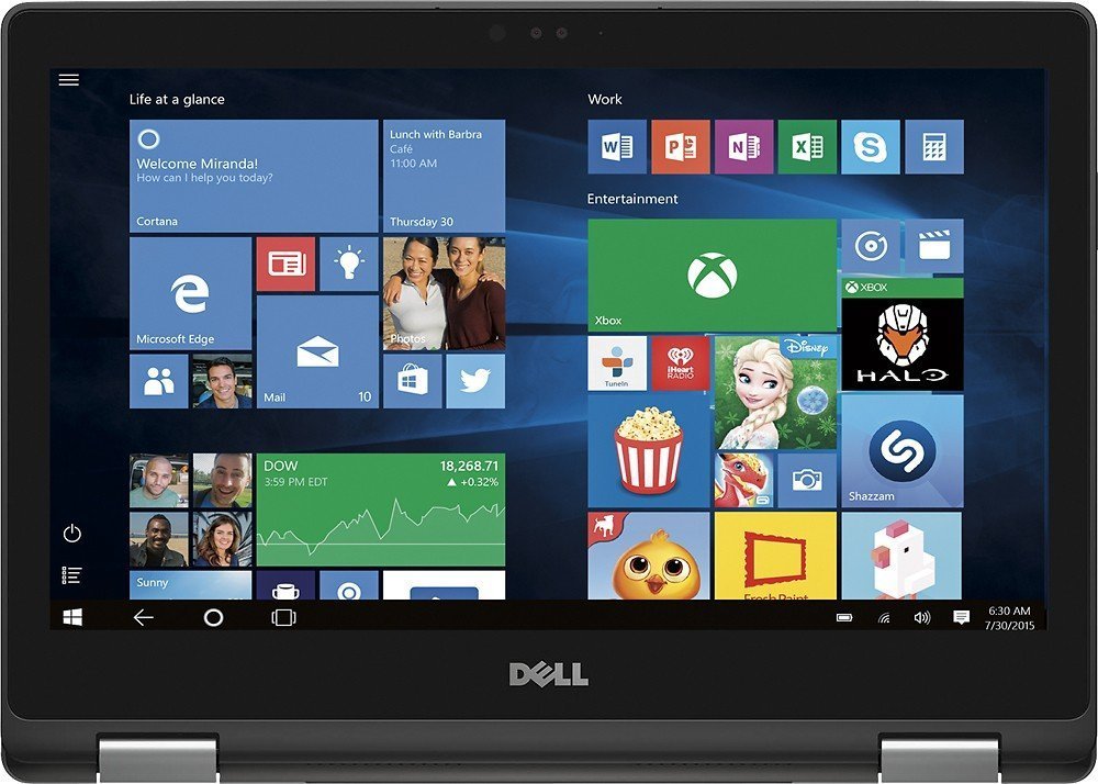 Dell 2017 Inspiron 7000 13.3" 2-in-1 Full HD Touchscreen Convertible Laptop, 7th Intel Core i5-7200u, 8GB DDR4 RAM, 256GB SSD, Backlit Keyboard, Bluetooth, HDMI, 802.11AC, Windows 10-Silver