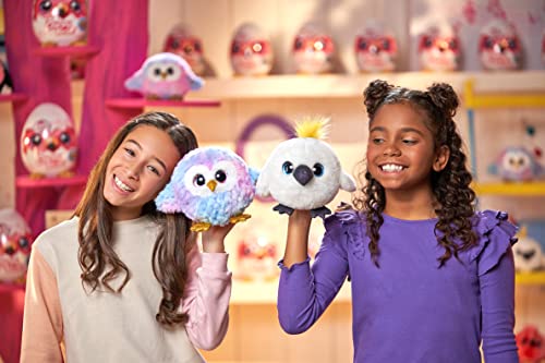 Pets Alive Chirpy Birds (OWL) by ZURU, Electronic Pet That Speaks, Giant Surprise Egg, Stickers, Comb, Fluffy Clay, Bird Animal Plush for Girls