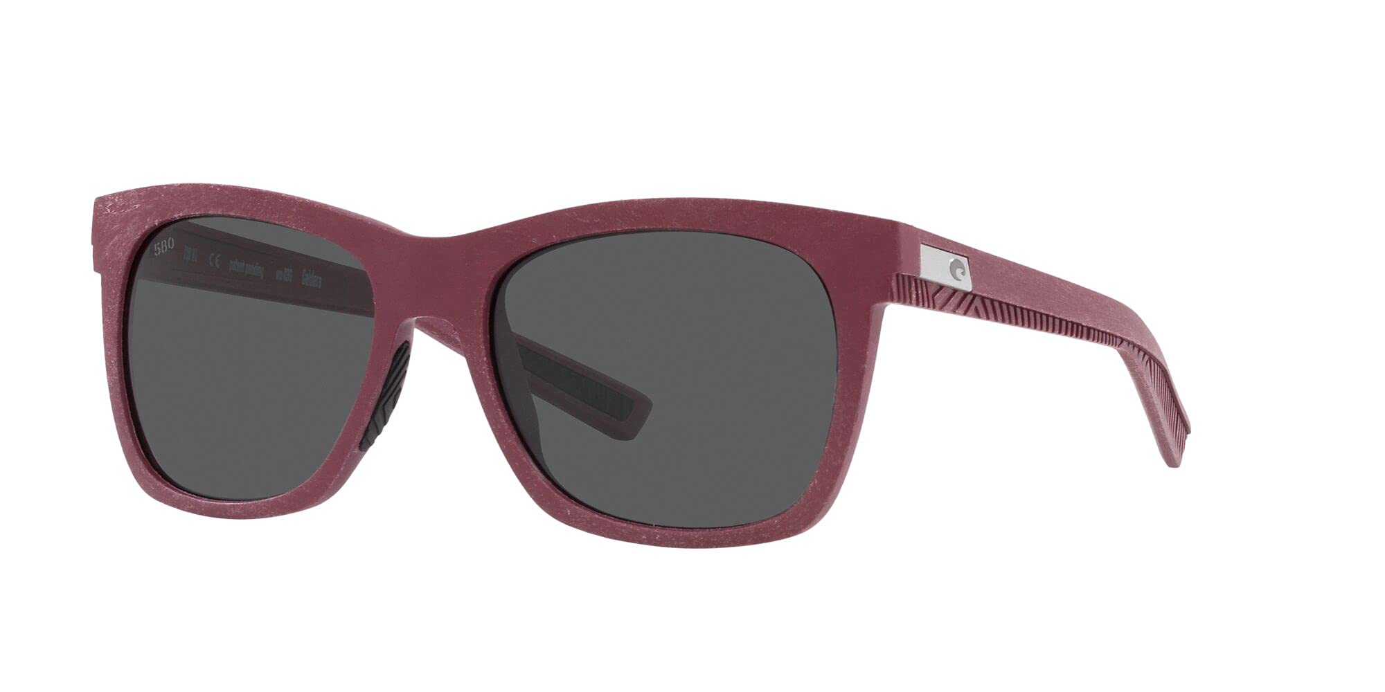 Costa Woman Sunglasses Net Gray With Blue Rubber Frame, Gray Lenses, 55MM