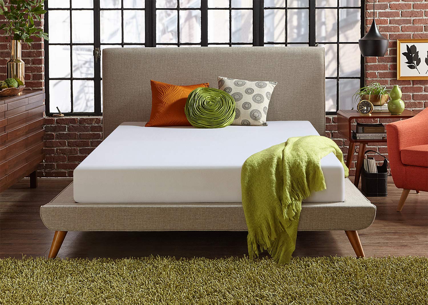 Live and Sleep Classic 10 Inch Medium Firm Plush Memory Foam Mattress - Bed in a Box with Firm Body Support, CertiPUR Certified - Twin Size