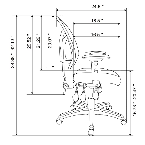 RealspaceĀ® MFTC 200 Multifunction Ergonomic Super Task Chair, Black