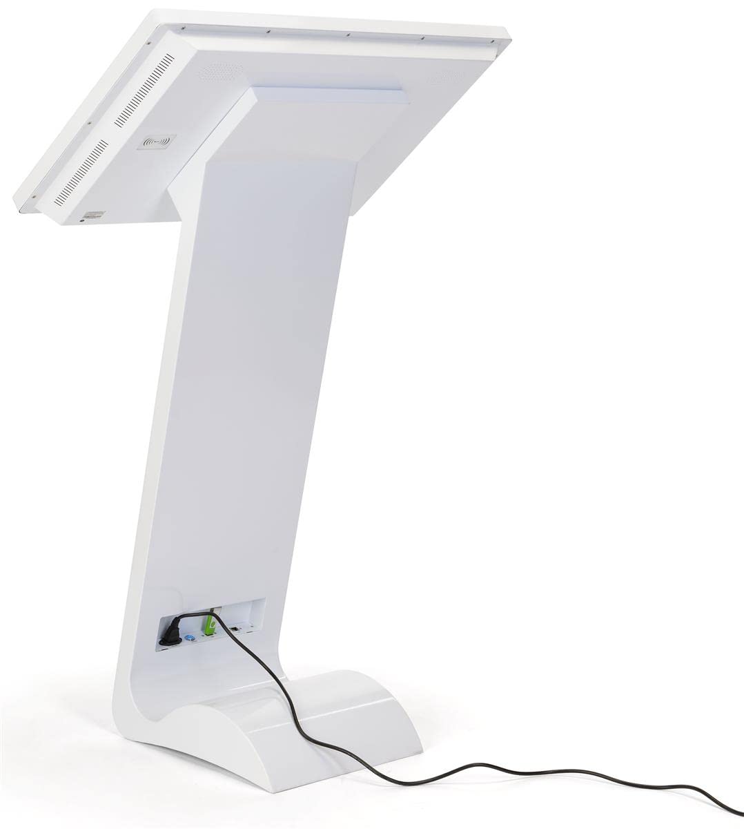 Displays2go 32" Tilted Touch Digital Display Stand, Built-in Speakers, Android OS - White (DGFSKATCH32WH)