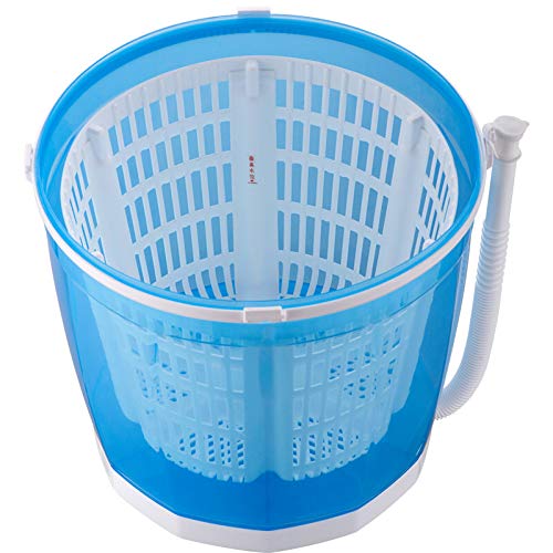 LPGY Portable Hand Cranked Manual Clothes Non-Electric Washing Machine and Spin Dryer, Counter Top Washer,Clean, Rinse & Spin, Apartments, or Student Dorm Room,Blue