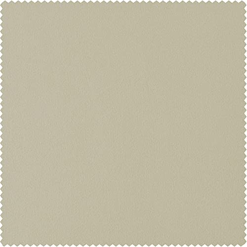 HPD HALF PRICE DRAPES Blackout Solid Thermal Insulated Window Curtain 50 X 84 Signature Plush Velvet Curtains for Bedroom & Living Room (1 Panel), VPYC-SBO161204-84, Angora Beige