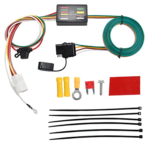 RED WOLF 4 Pin Trailer Wiring Harness Connector for Subaru Forester 2009-2020, Outback 2010-2022, Crosstrek 2013-2015, Ascent 2019-2022 Add 4 Way Towing Wire Cable Extension Plug for Towing