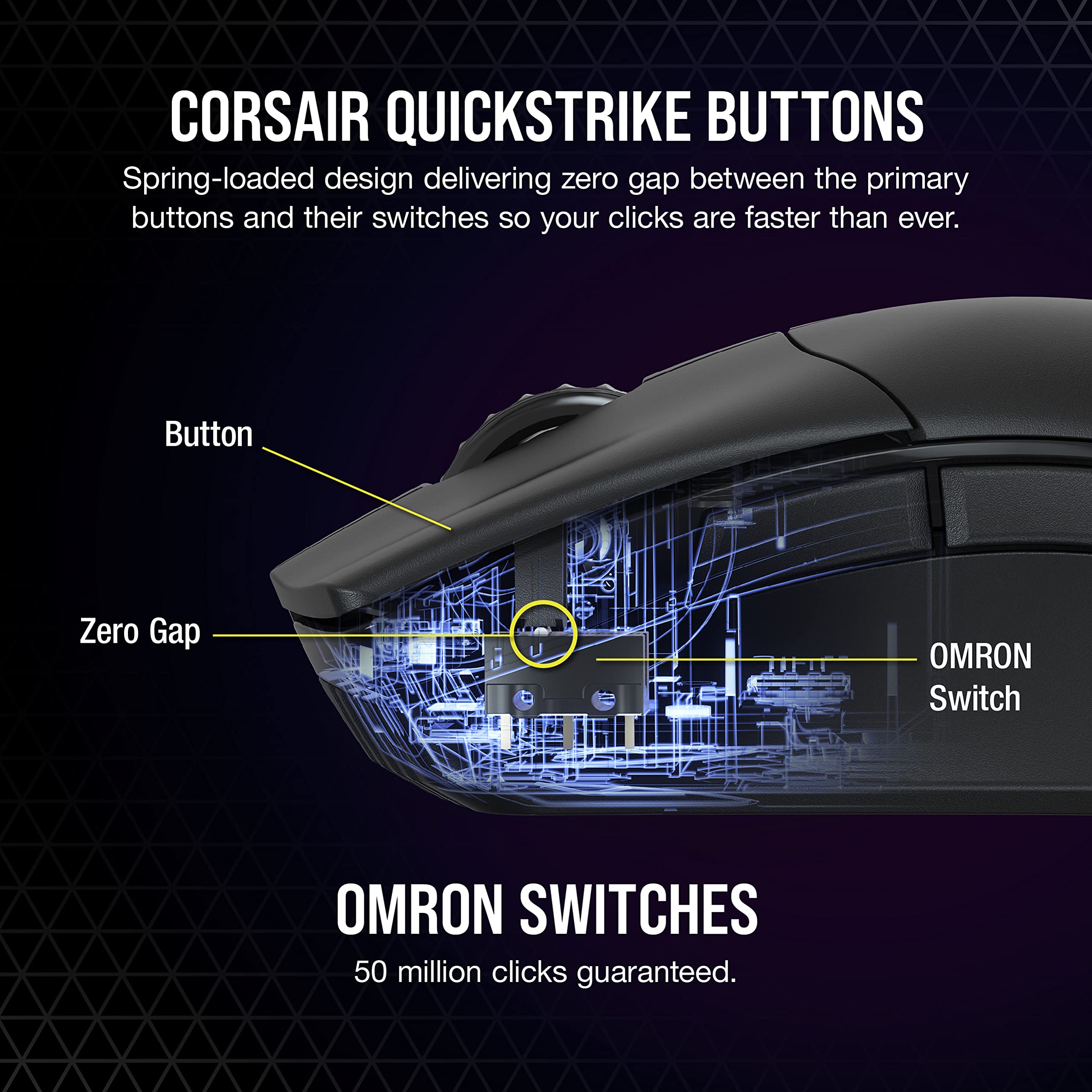 Corsair SABRE RGB PRO WIRELESS CHAMPION SERIES, Ultra-lightweight FPS/MOBA Wireless Gaming Mouse, Black (Renewed)