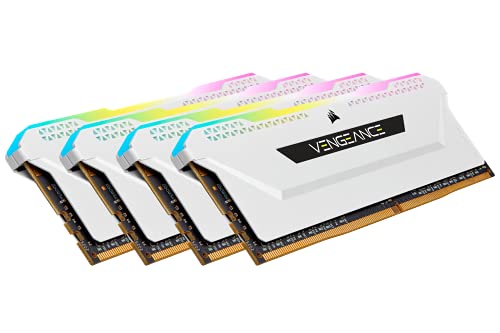 CORSAIR Vengeance RGB PRO SL 32GB (4x8GB) DDR4 3600 (PC4-28800) C18 1.35V - White