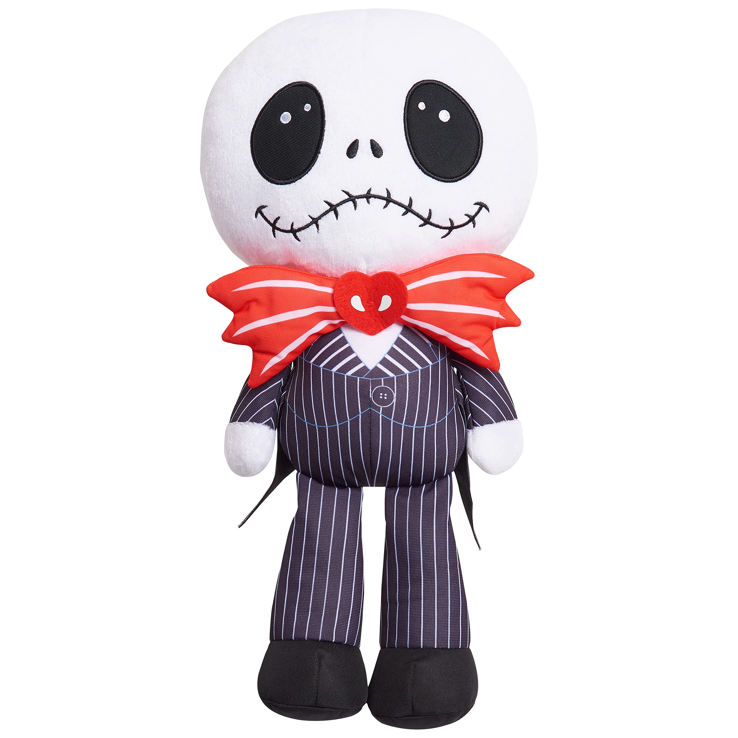 Disney Tim Burton’s Nightmare Before Christmas Valentine Large Plush Jack Skellington, Officially Licensed Kids Toys for Ages 3 Up by Just Play