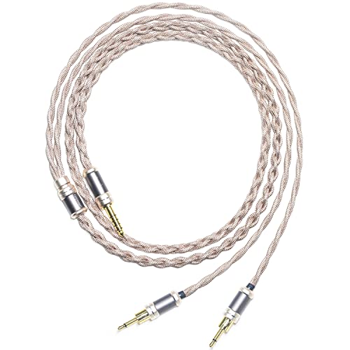 FSIjiangyi HD700 Replacement Cable 6N Single Crystal Copper Braid Headphones Cable Balanced Headphone Cable Compatible for Sennheiser HD700 (4.4mm Plug)