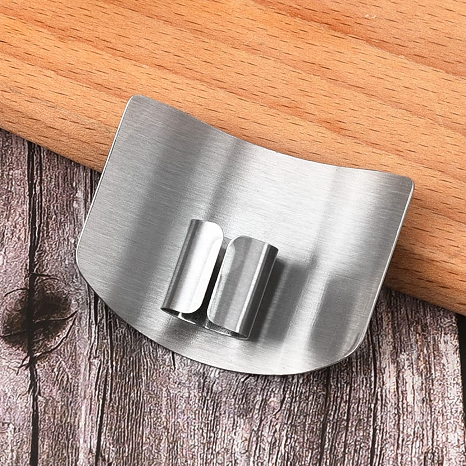 JK-GMTE Finger Guards for Cutting, 2 Pcs Stainless Steel Finger Protector for Cutting Food, Knife Guard, Chopping Protector for Dicing and Slicing in Kitchens