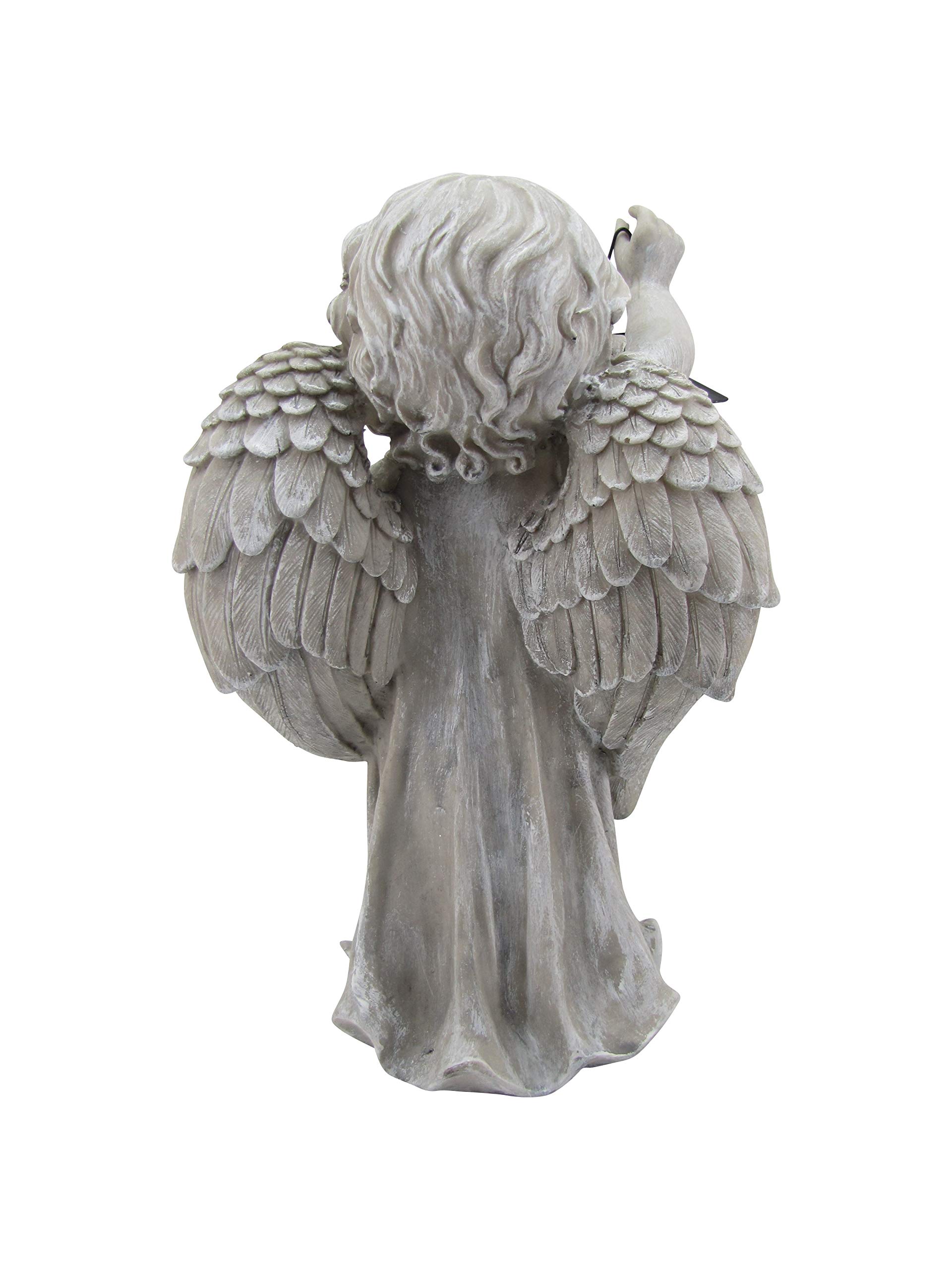 Comfy Hour Faith and Hope Collection Resin Cherub Praying Angel Taking A Lantern Perfect for Home Or Outdoor Garden