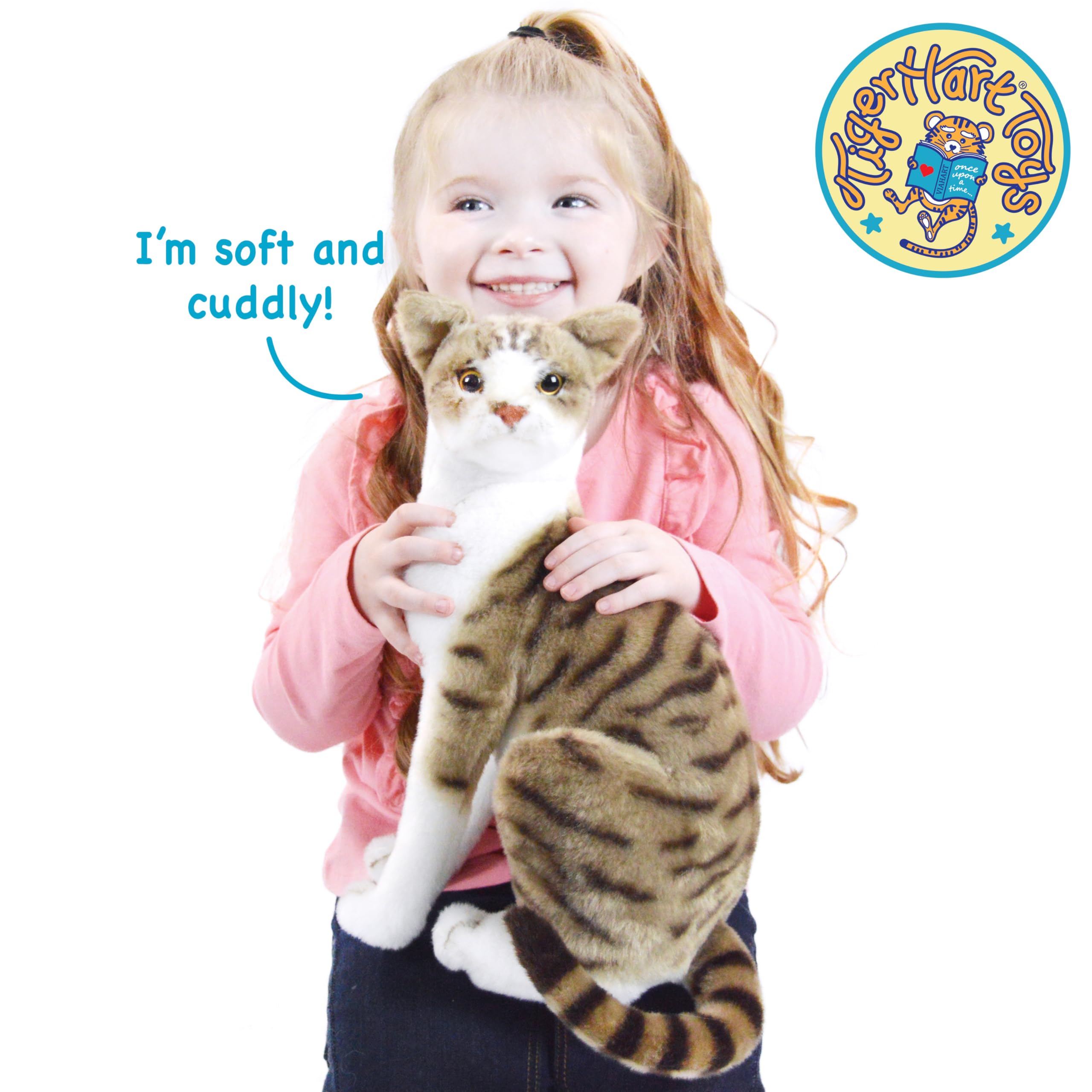 TigerHart Amy The American Shorthair Cat - 14 Inch Stuffed Animal Plush