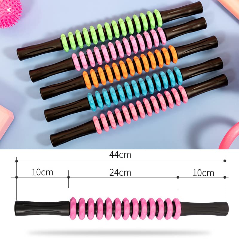 Delic Muscle Roller, Massage Roller Stick for Athletes, Help Reducing Muscle Soreness Cramping Tightness Leg Arms Back Calves Muscle Massager (PC-Black)