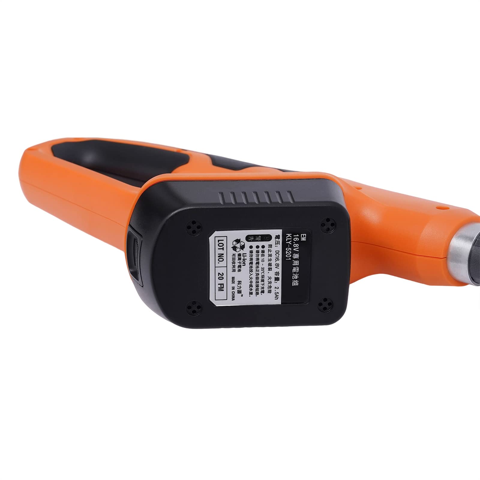 Cordless Electric Pole Saw, 40W Lightweight Hedge Trimmer, 12000 rpm, Adjustable Pole, Suitable Branch Diameter Within 5mm/0.98inch, Orange