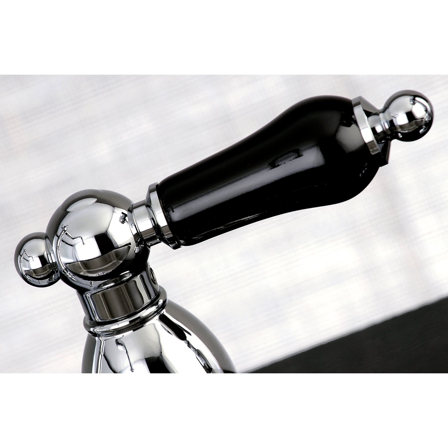 Kingston Brass KB1751PKLBS Duchess 8 inch Centerset Kitchen Faucet with Brass Sprayer, 8-5/8 inch In Spout Reach, Chrome