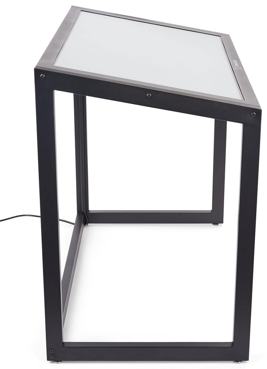 Displays2go 43" Angled Touch Screen Digital Desk, 10pt PCAP, Wheelchair Accessible Design - Black (DGTCHKSK43)