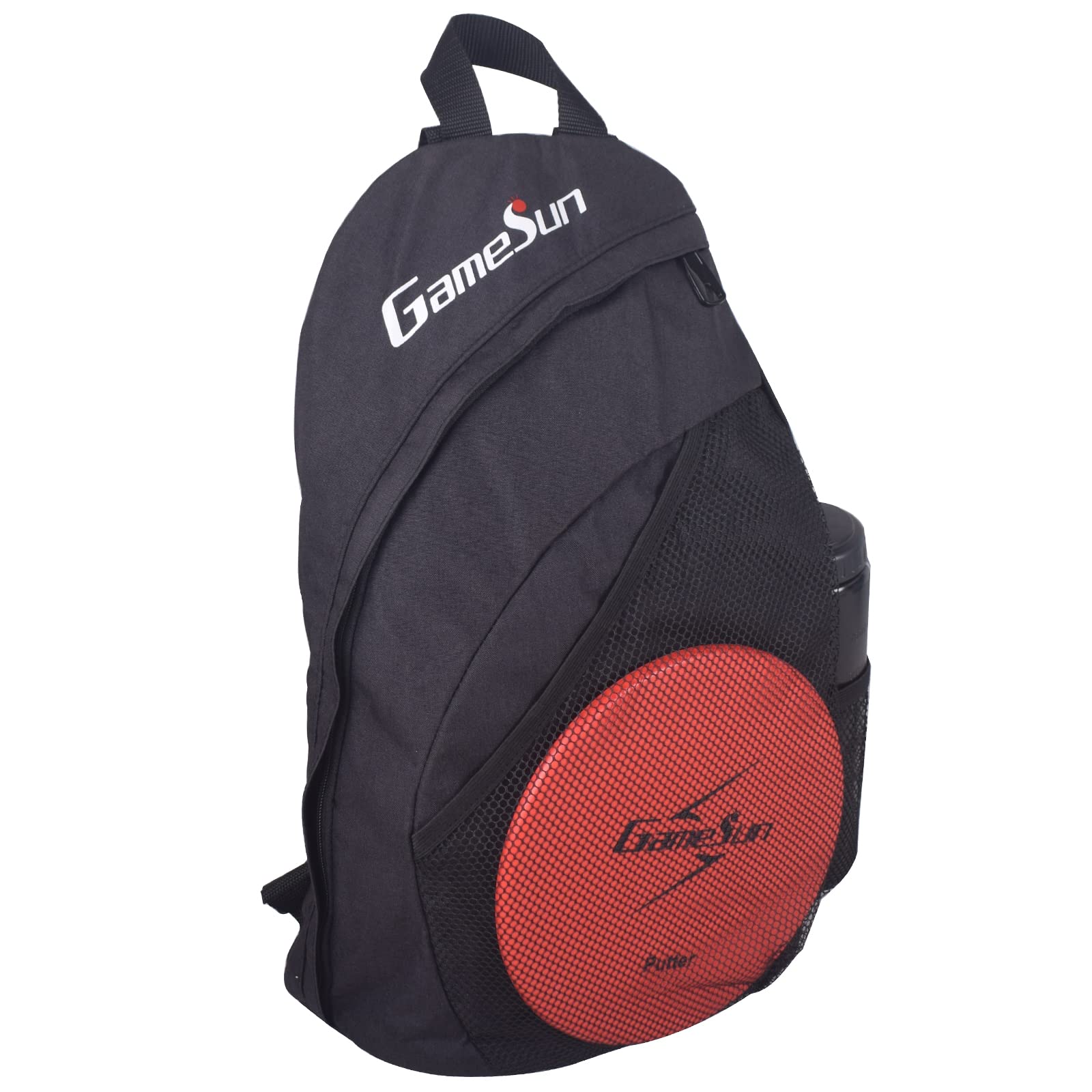 DISC GOLF SET 1pc backpack bag, 2pcs Drivers, 2pcs Mid-Ranges, 2pcs Putters, 1pc Mini Disc Marker, 1pc 12”x12” embroider logo black towel and 1pc gift color box