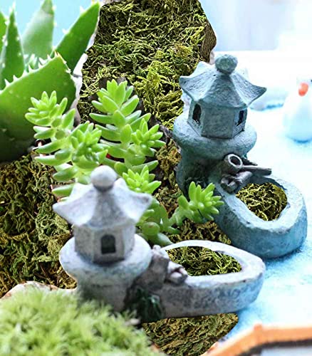 KARRYHOME 10 OZ Fake Moss for Potted Plants Artificial Moss for Fake Plants Faux Moss for Planters Decorative Moss for Craft ,Green Moss and Home Decor