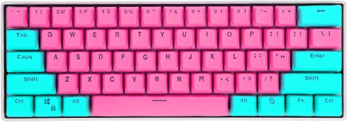 BOYI 60% Mechanical Keyboard,BOYI 61 Key Mini RGB Cherry MX Switch PBT Keycap 60% RGB Mechanical Gaming Keyboard (Cherry MX Blue, BOYI Mini Color 4)