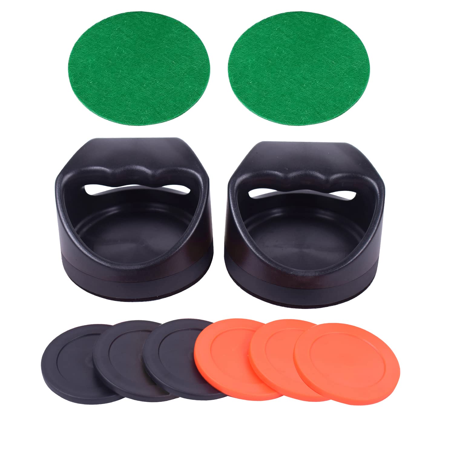 Deluxe Air Hockey Striker and Puck Set Includes 2 Pro Strikers and Aluminum Pucks and Plastic Pucks
