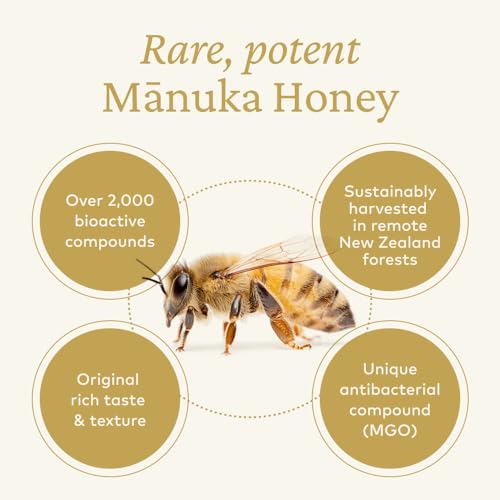 Comvita Manuka Honey (UMF 15+, MGO 514+) New Zealand’s #1 Manuka Brand | Superfood for Gut & Immune Support | Raw, Wild, Non-GMO | 8.8 oz