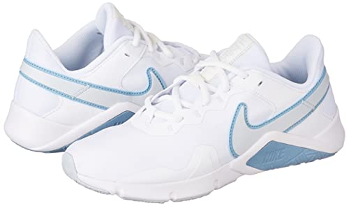 Nike Womens Legend Essential 2 Running Trainers CQ9545 Sneakers Shoes (UK 4.5 US 7 EU 38, White Worn Blue Aura Phantom 101)
