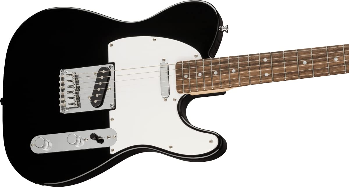 Squier Bullet Telecaster SS Electric Guitar, with 2-Year Warranty, Black, Laurel Fingerboard