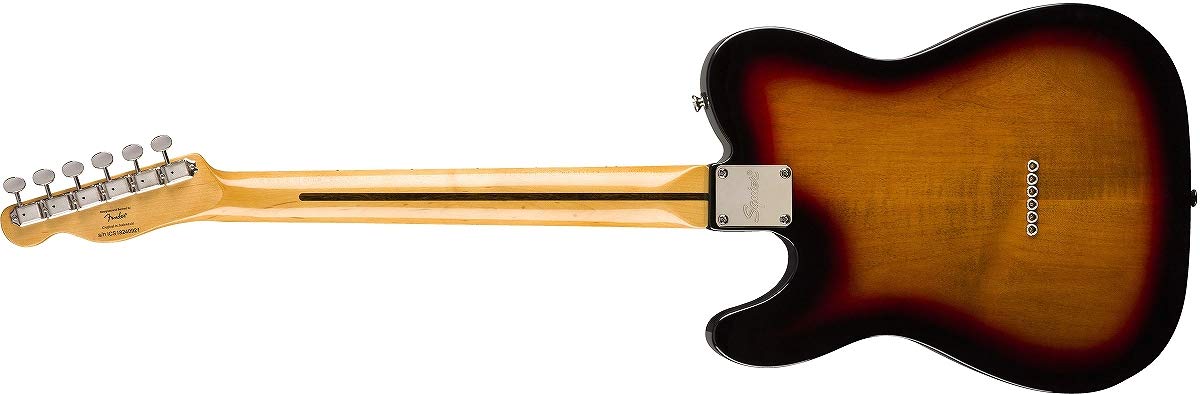 Squier Classic Vibe 70s Thinline Telecaster Electric Guitar, with 2-Year Warranty, 3-Color Sunburst, Maple Fingerboard