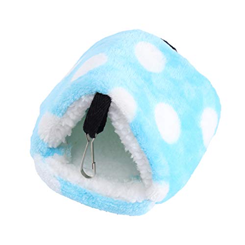 iplusmile 2pcs for Pig Bed Chinchilla Hammock, Xsblue Ferret Beds Plush Blue,Size Animals Blue Be Fleece Hanging Small and Mice Nest Soft - Hideaway Cotton L Bed, Hideout Hideout, Sleeping