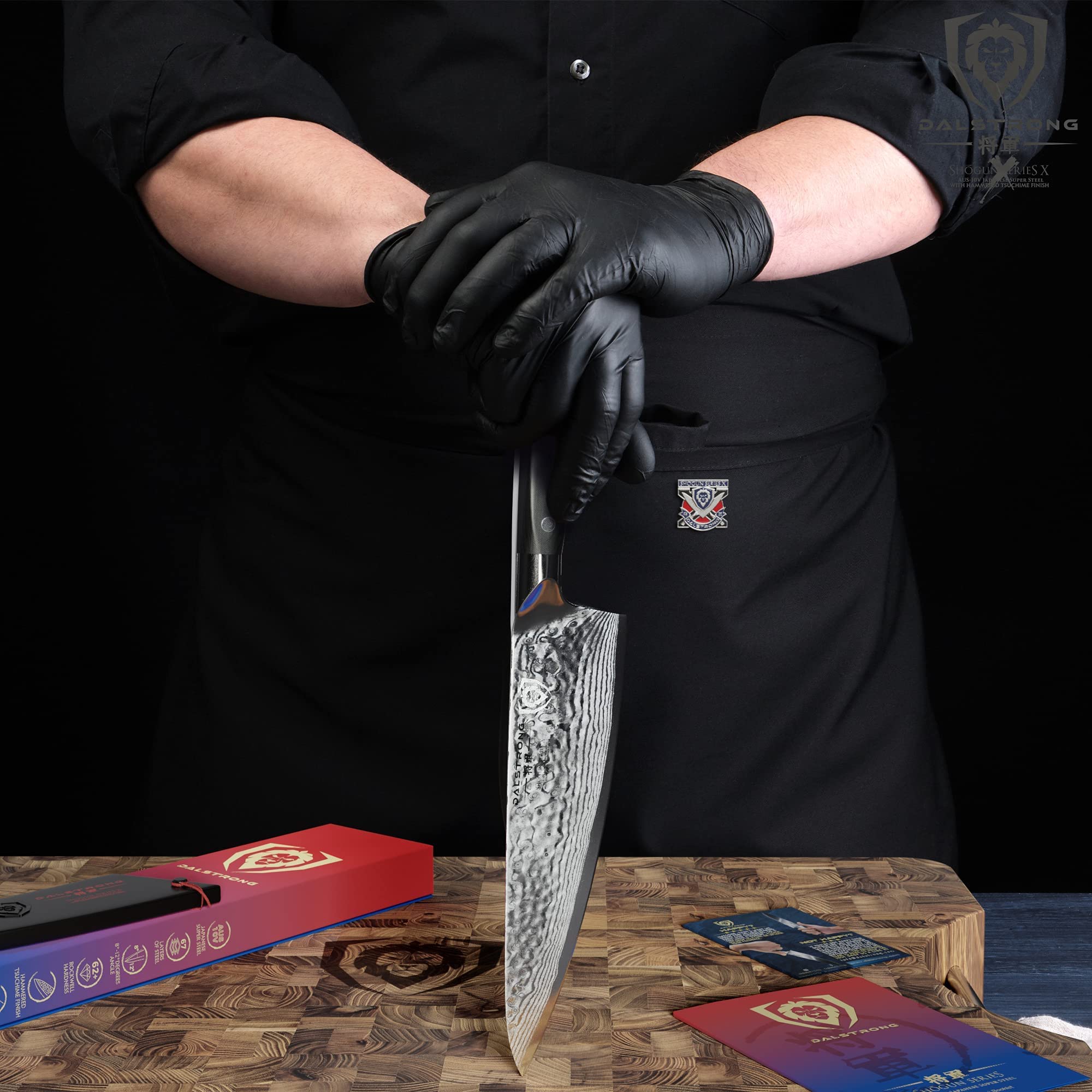 Dalstrong Shogun Series 8" Chef Knife Bundled with 6" Utility Knife & 3.5" Paring Knife