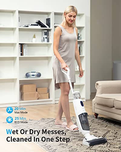 Ecowell WCVP02 Shop Wet Dry Vacuum Cleaner and Mop, 8.6 Pounds, White