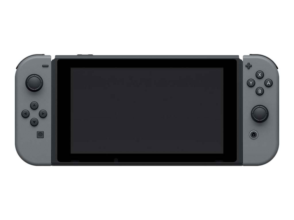 Nintendo Switch Bundle (7 items): 32GB Console Gray Joy-con, 128GB Micro SD, Joy-Con (L/R)-Neon Red/Neon Blue, Game Disc Super Mario Odyssey, and Type C Cable