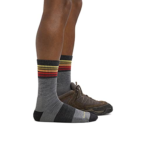 Darn Tough 1973-C-3021-04 Kelso Micro Crew Lightweight with Cushion Gray Medium