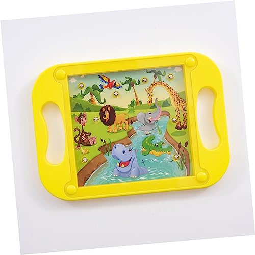 SAFIGLE 2pcs Kids Puzzles Kidcraft Playset Magnetic Chess Board Concentration Beads Balance Training Beads Maze Puzzles Toy Checkerboard Game Set Palm Pupils Magnetic Puzzle Maze Ball Toy