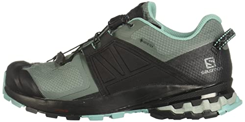 Salomon XAILD Gore-TEX Trail Running Shoes for Women, Balsam Green/Black/Meadowbrook, 5.5