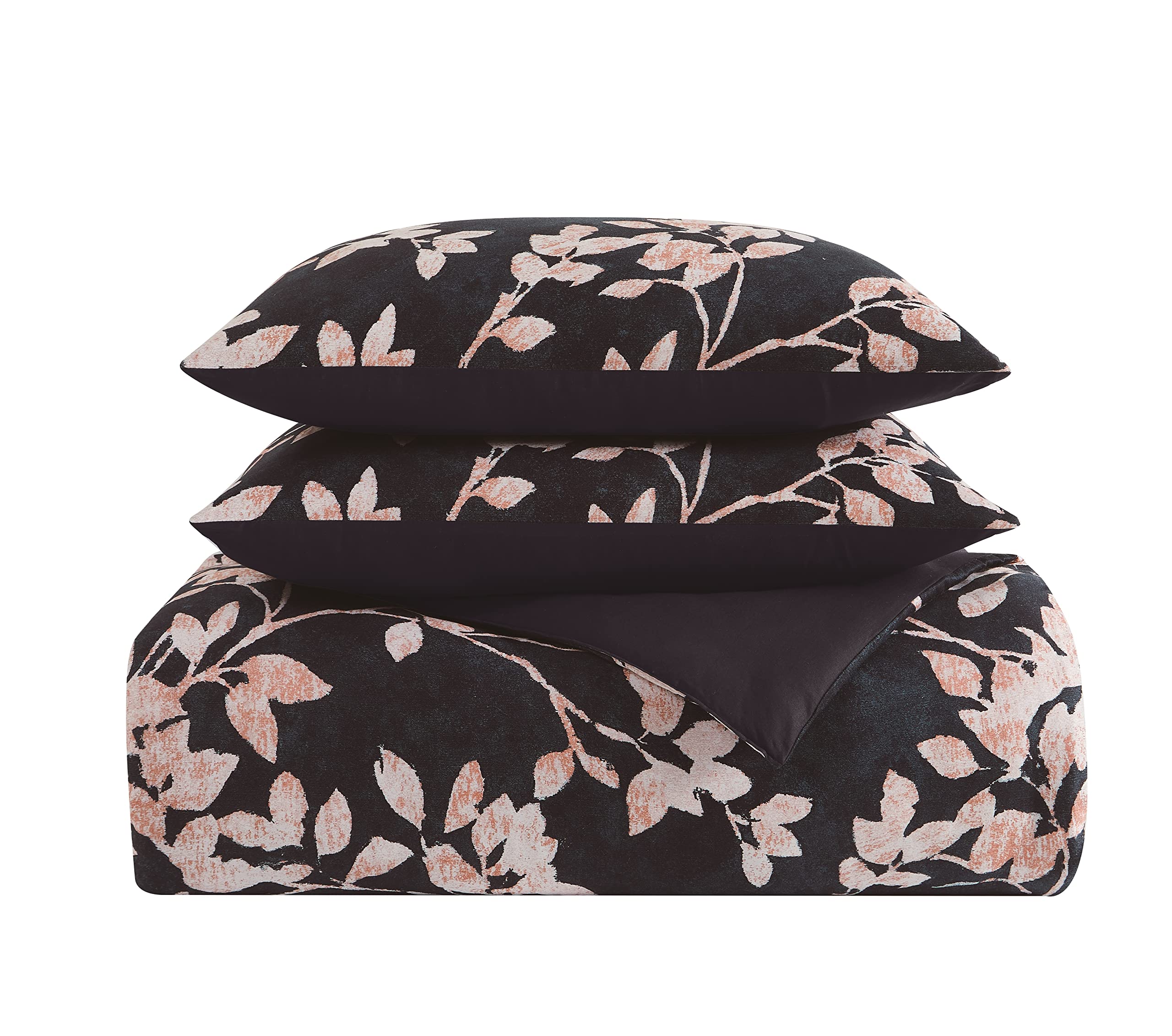 Vince Camuto Amaya Floral Set, King, Blue/Pink Duvet