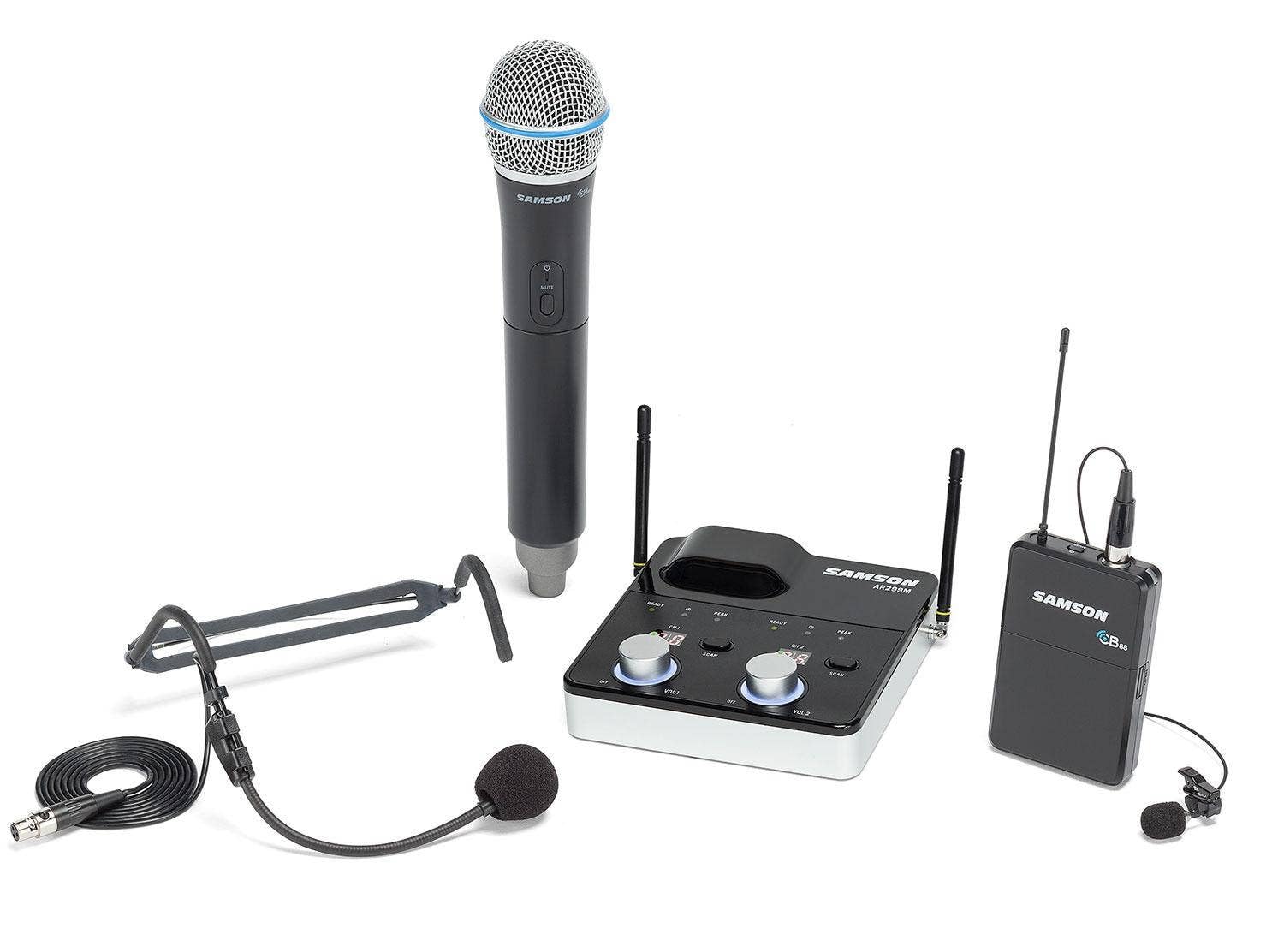 Samson Concert 288m All-In-One Wireless System (D Band), Ambidextrous (C288MALL-D)