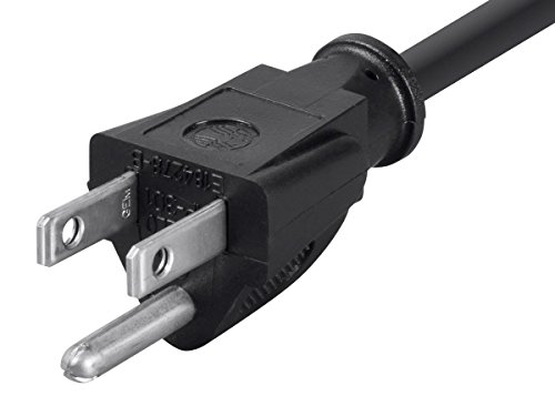 eDragon 6ft (2M) 16AWG (Power Extension Cord) Power Extension Cable 6 Feet (2 Meters) 3 Conductor (NEMA 5-15P to NEMA 5-15R) 13 Amp Power Cable ED766320, 1 Pack