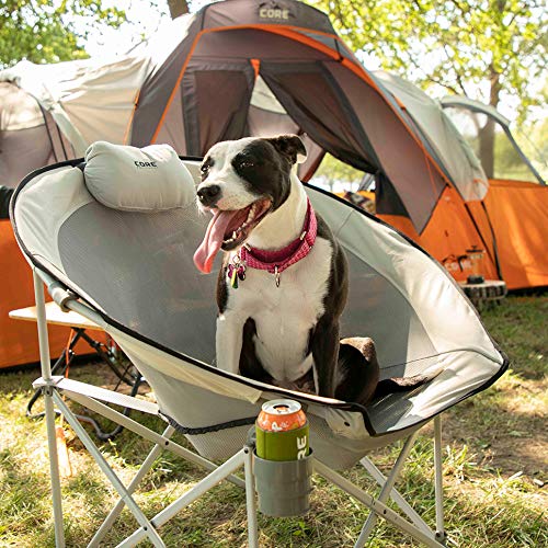 CORE Mesh Round Chair, 37" x 34" x 35" (H), Gray