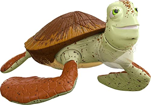 Disney Pixar Featured Favorites Crush & Squirt Finding Nemo Collectable Turtle Figures, Highly Posable with Authentic Look, Collectors Gift Ages 6 Years & Up