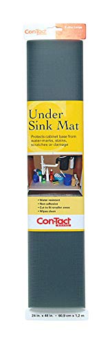 Contact KTCH-CUSM02-06 24" X 48" Graphite Protective Under Sink Mat