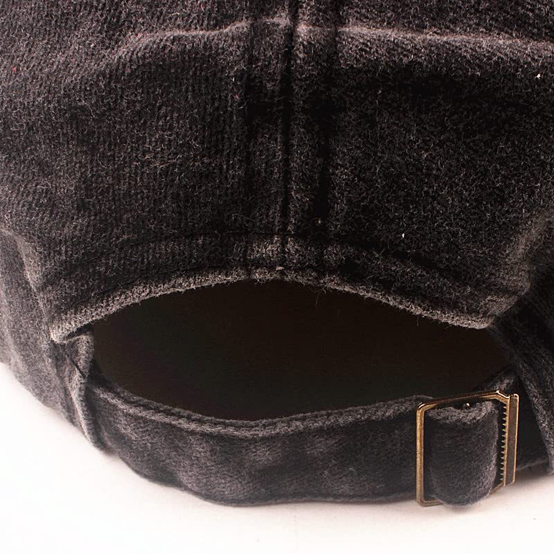 Denim New York Baseball Cap Vintage Dad Cotton Sun Hat Trucker Adjustable Unisex Hats for Men Women (Black)