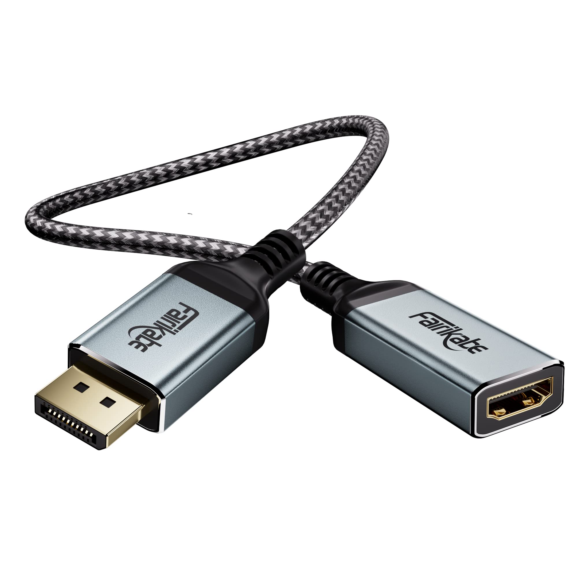 DisplayPort to HDMI Adapter, DP to HDMI 4K Converter, Uni-Directional Display Port Male to HDMI Female Adapter for Monitor,Desktop, Laptop…