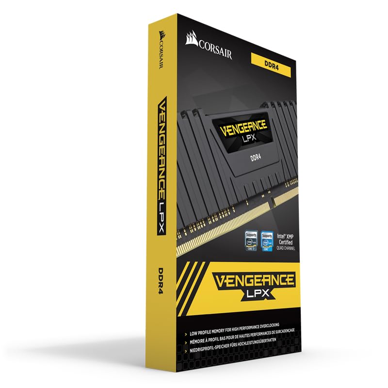 Corsair Vengeance LPX 32GB (4x8GB) DDR4 3000 (PC4-24000) C16 1.35V Desktop memory - black PC memory CMK32GX4M4D3000C16