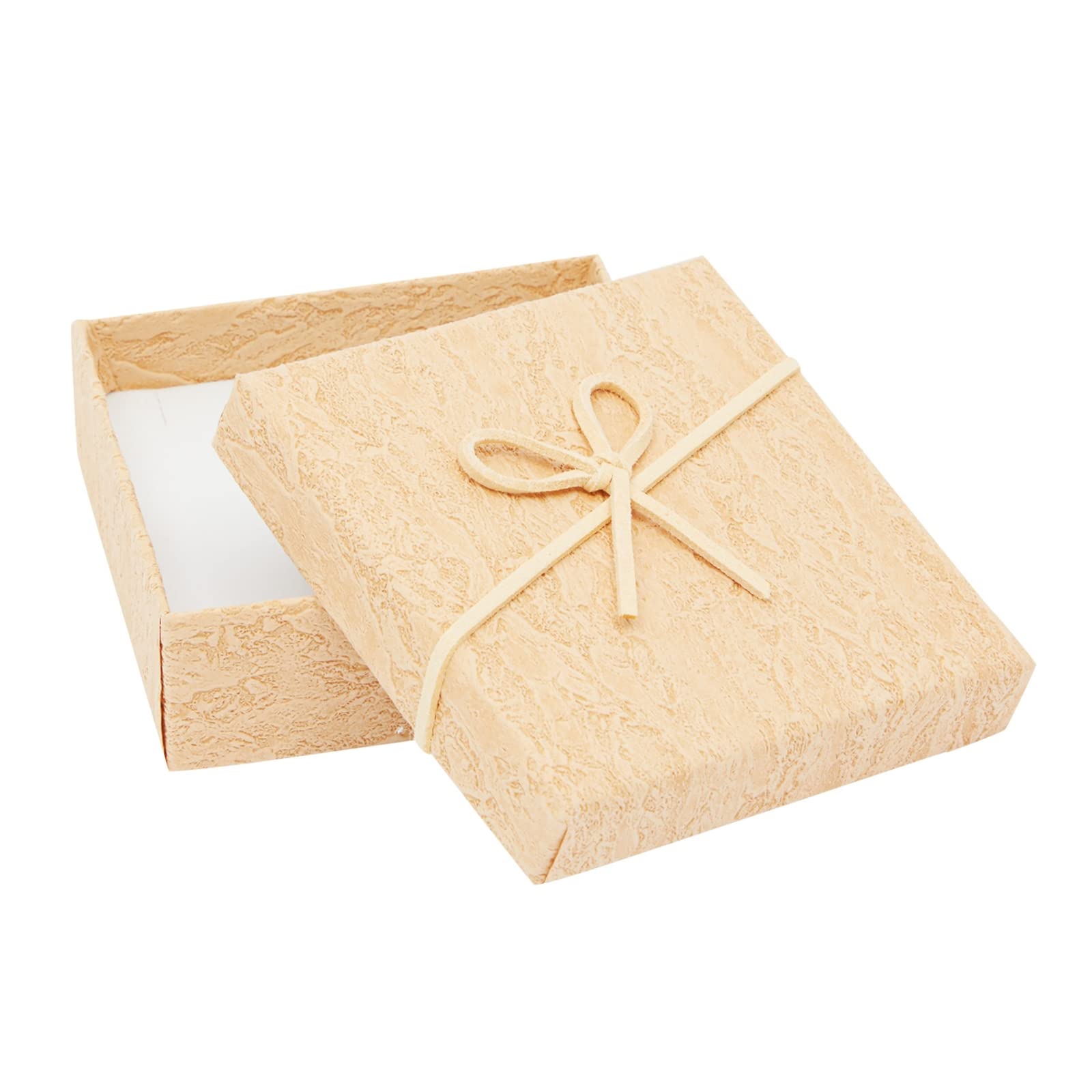 Bright Creations Jewelry Gift Boxes with Lids, Ribbon Bow (3.5 x 3.5 x 1 in, 4 Colors, 12 Pack)